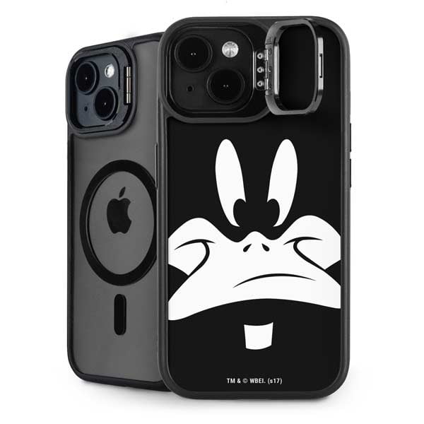 Skinit Looney Tunes Daffy Duck Plain Black and White iPhone 15 ...
