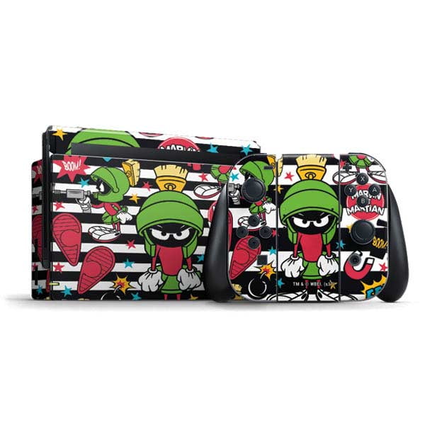 Skinit Looney Tunes Marvin the Martian Striped Patches Nintendo Switch ...