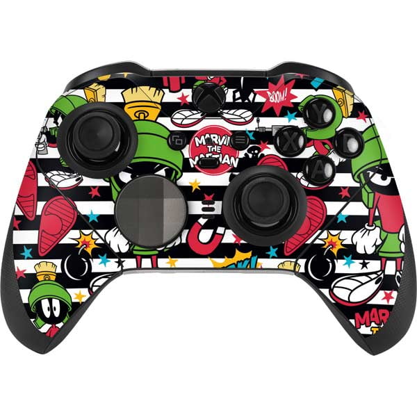 Skinit Looney Tunes Marvin the Martian Striped Patches Xbox Elite ...
