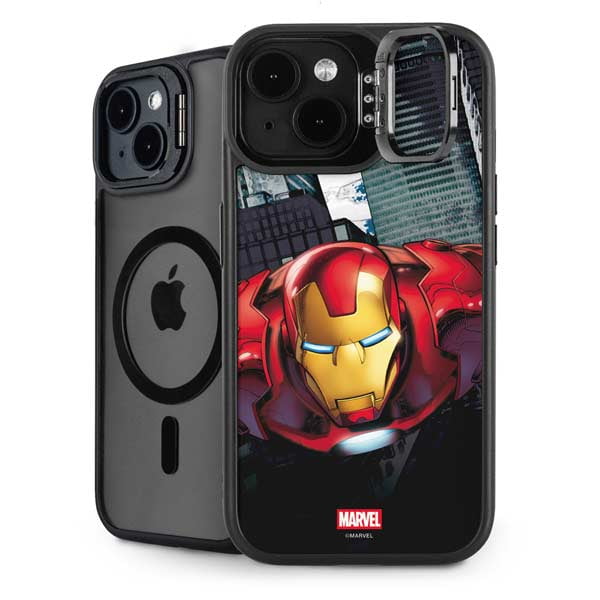 Skinit Marvel Avengers Assemble Iron Man iPhone 15 Kickstand Case ...