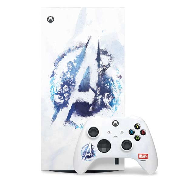 Skinit Marvel Avengers Blue Logo XBox Series X Digital Edition Bundle ...