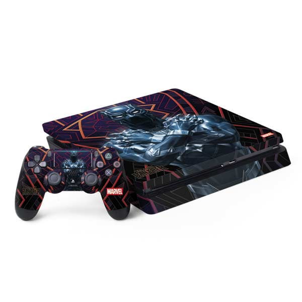Skinit Marvel Black Panther Wakanda Salute PS4 Slim Bundle Skin ...