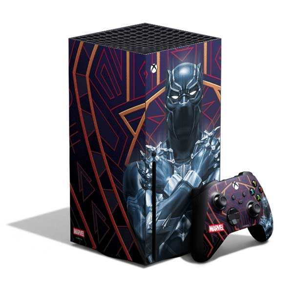 Skinit Marvel Black Panther Wakanda Salute Xbox Series X Bundle Skin ...