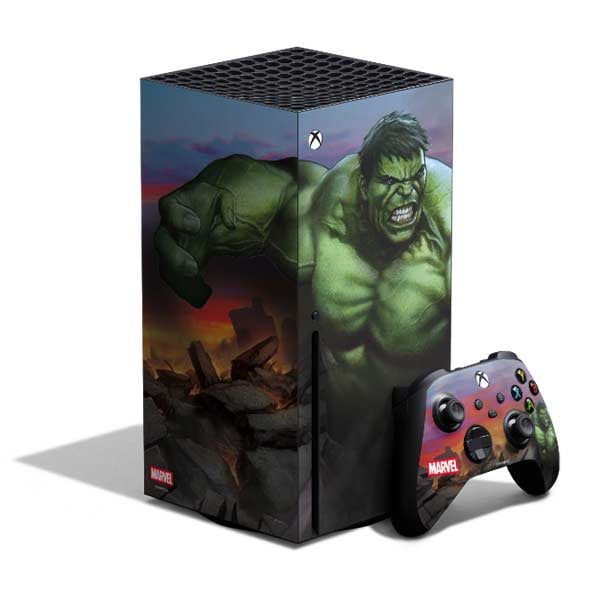 Skinit Marvel Enraged Hulk Xbox Series X Bundle Skin - Walmart.com