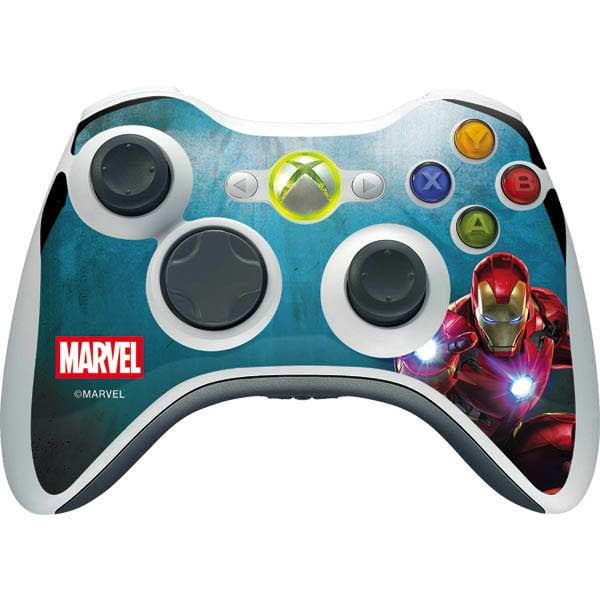 Skinit Marvel Iron Man Repulsor Blast Xbox 360 Wireless Controller Skin ...