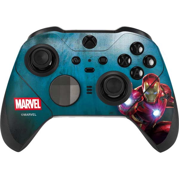 Skinit Marvel Iron Man Repulsor Blast Xbox Elite Wireless Controller ...