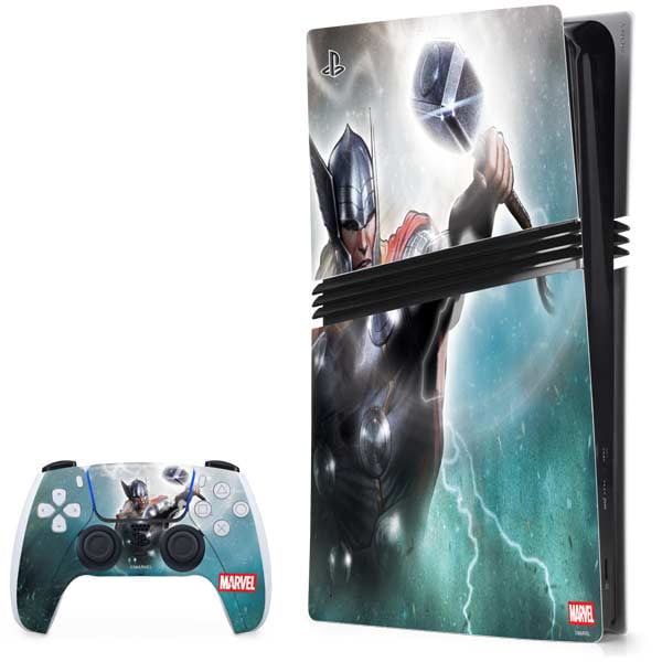Skinit Marvel Thor Mighty Thor PS5 Pro Bundle Skin - Walmart.com