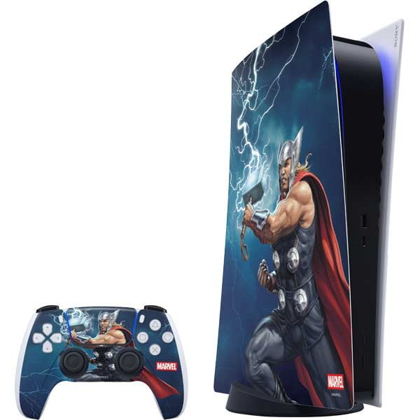 Skinit Marvel Thor Thor and Mjolnir PS5 Digital Edition Bundle Skin ...