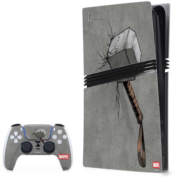 Skinit Marvel Thor Thors Hammer Mjolnir PS5 Pro Bundle Skin - Walmart.com
