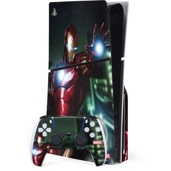 Skinit Marvel Tony Stark Iron Man PS5 Slim Disk Bundle Skin - Walmart.com