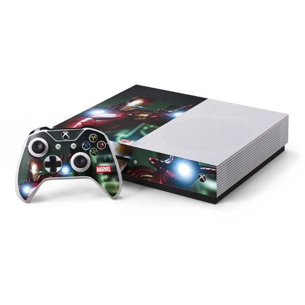 Skinit Marvel Tony Stark Iron Man Xbox One S Console and Controller ...