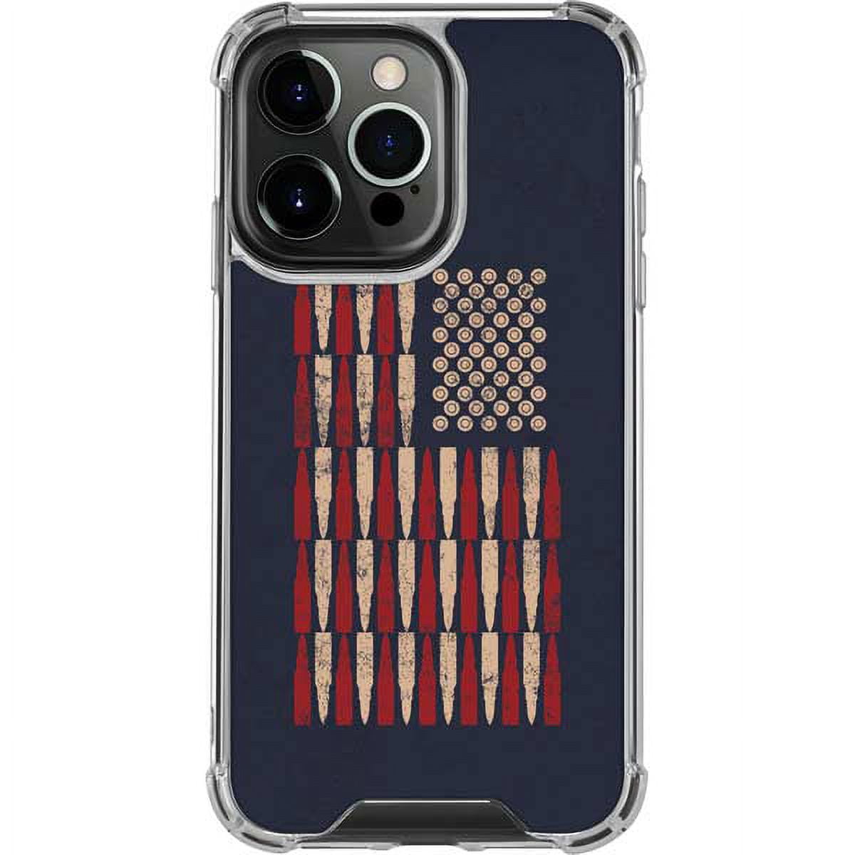 Skinit Military Blue Bullet American Flag iPhone 13 Pro Clear Case ...