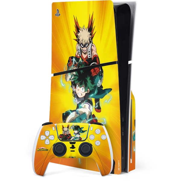 Skinit My Hero Academia Deku and Bakugo Season 5 PS5 Slim Disk Bundle ...