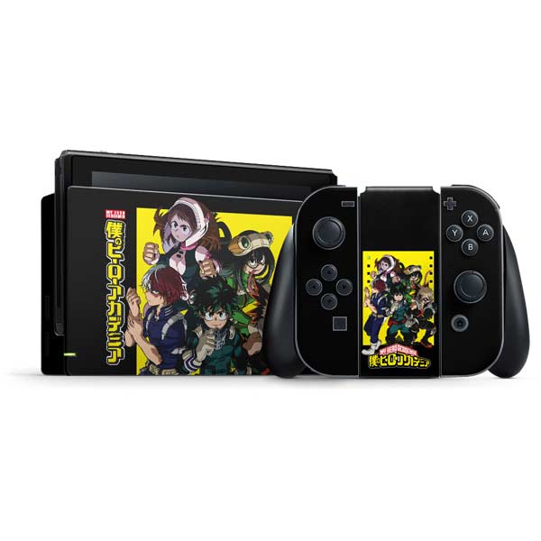 Skinit My Hero Academia Hero Group Season 3 Nintendo Switch Bundle Skin ...
