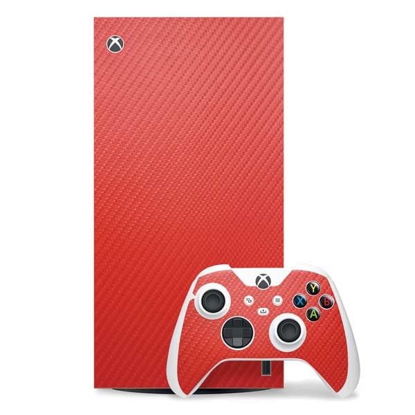 Skinit Red Carbon Fiber Specialty Texture Material XBox Series X ...