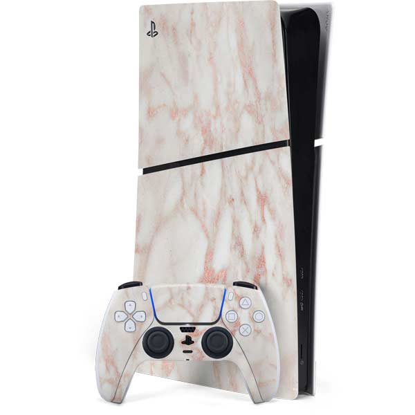 Skinit Rose Gold Marble PS5 Slim Digital Edition Bundle Skin - Walmart.com