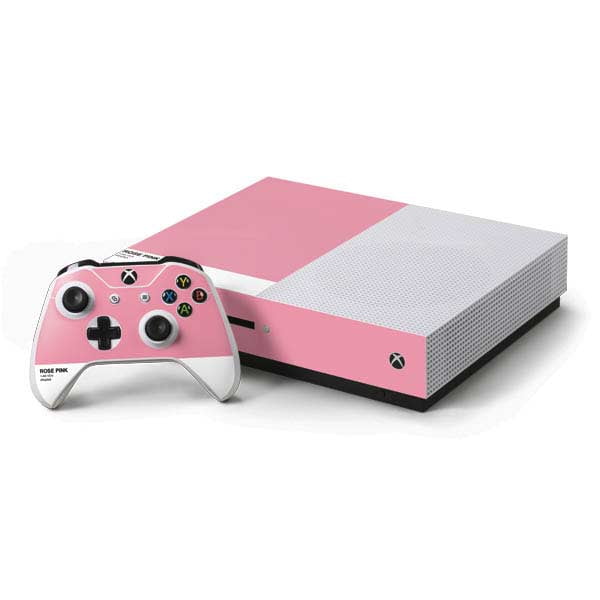 Skinit Rose Pink Color Palette Xbox One S Console and Controller Bundle ...
