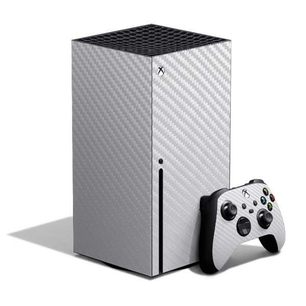 Skinit Textures White Carbon Fiber Xbox Series X Bundle Skin - Walmart.com