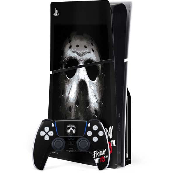 Skinit Warner Bros Friday the 13th Jason Voorhees PS5 Slim Disk Bundle ...