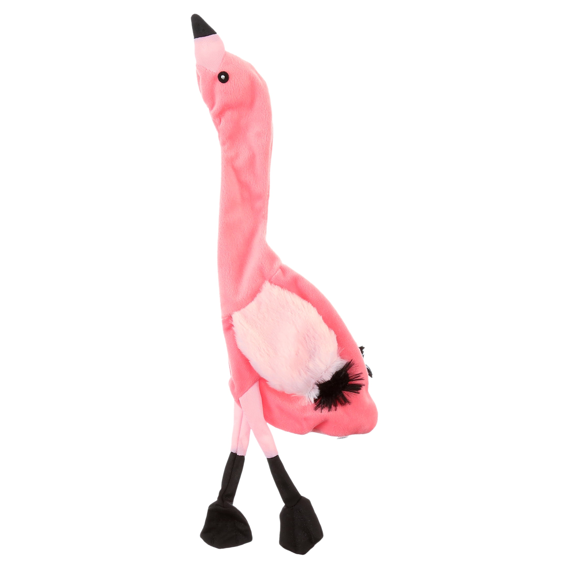 SPOT Skinneeez Flamingo Dog Toy, No Stuffing Dog Toy with Dual ...