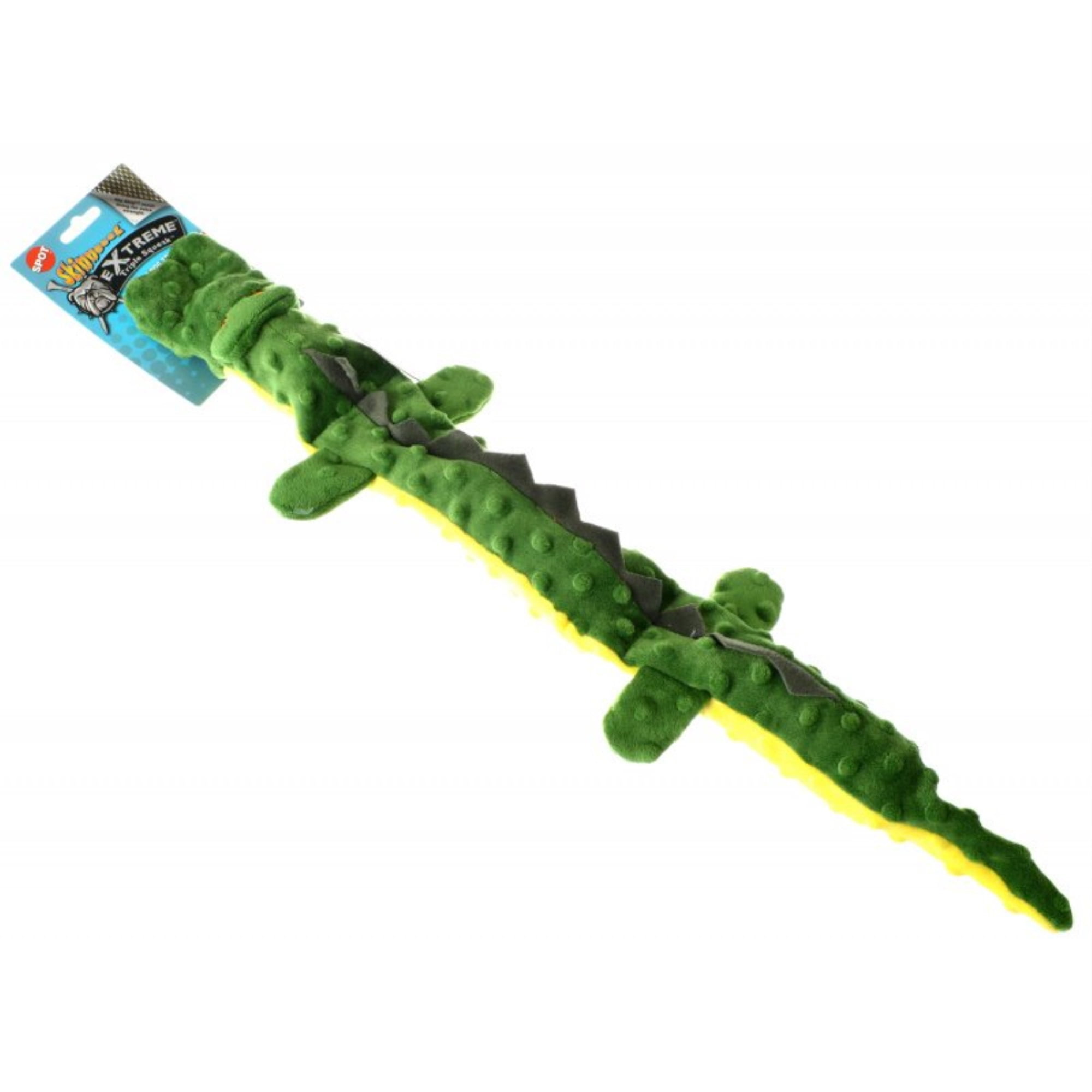Skinneeez Extreme Triple Squeak Crocodile Dog Toy - Walmart.com