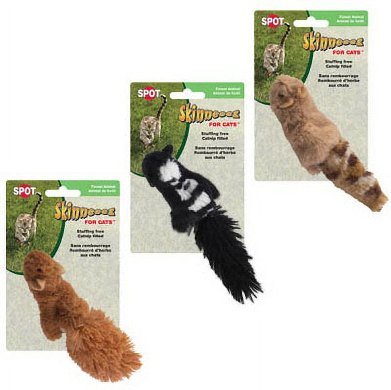 Skinneeez Plush Forest Creature Cat Toy With Catnip Allows Cat To Fulf ...