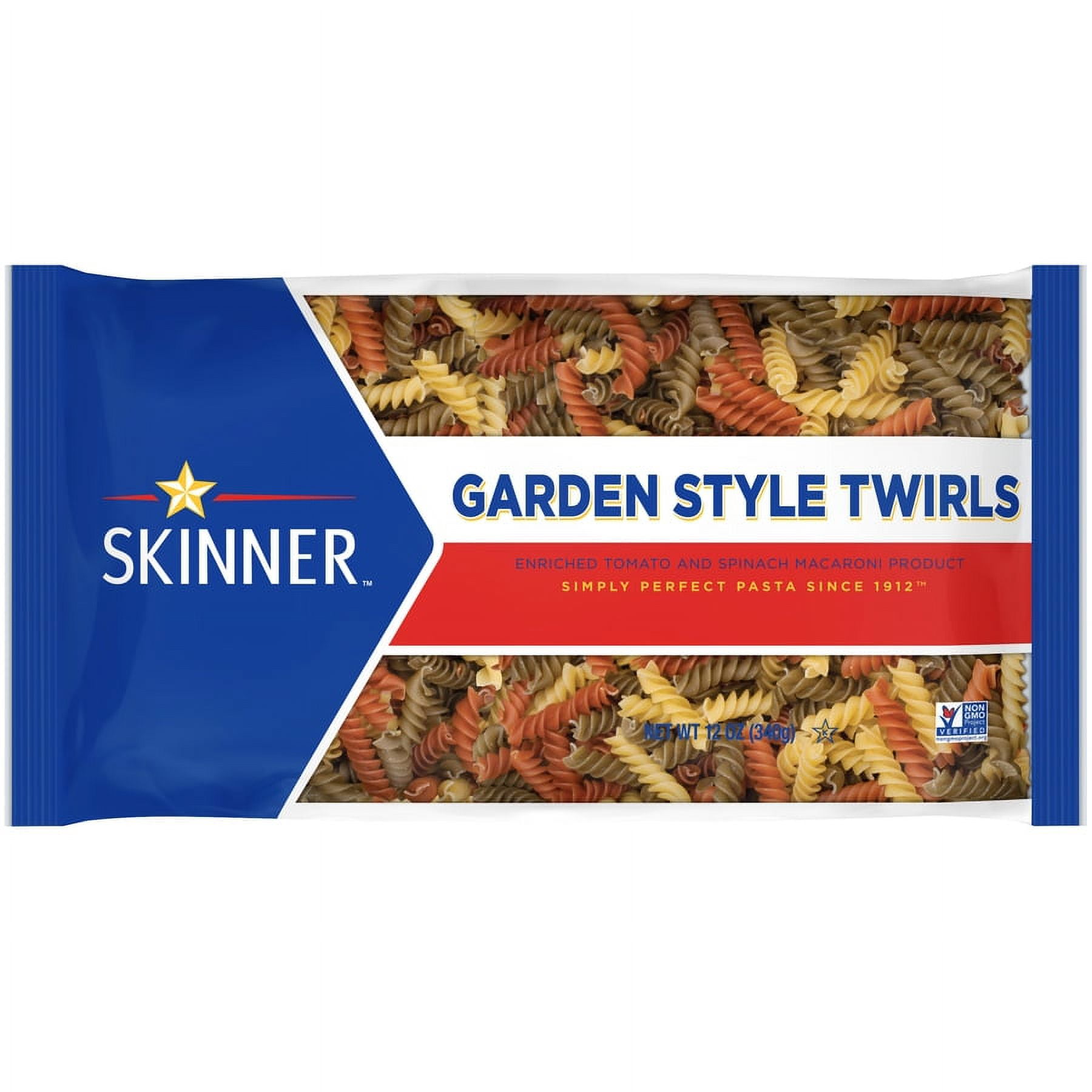 Skinner Non-Enriched Multi-Vegetable Noodles, 12 oz Garden Rotini Pasta ...