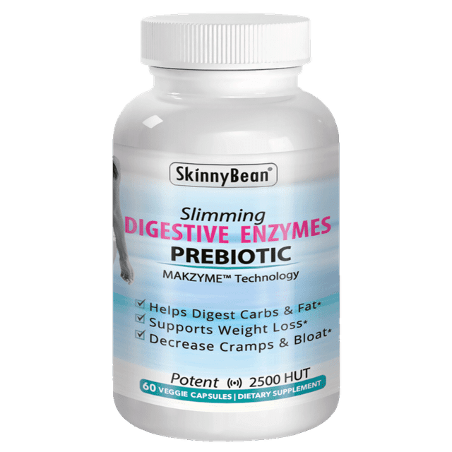 Skinny Bean Digestive Enzymes Supplement for Women, Gluten Digest ...