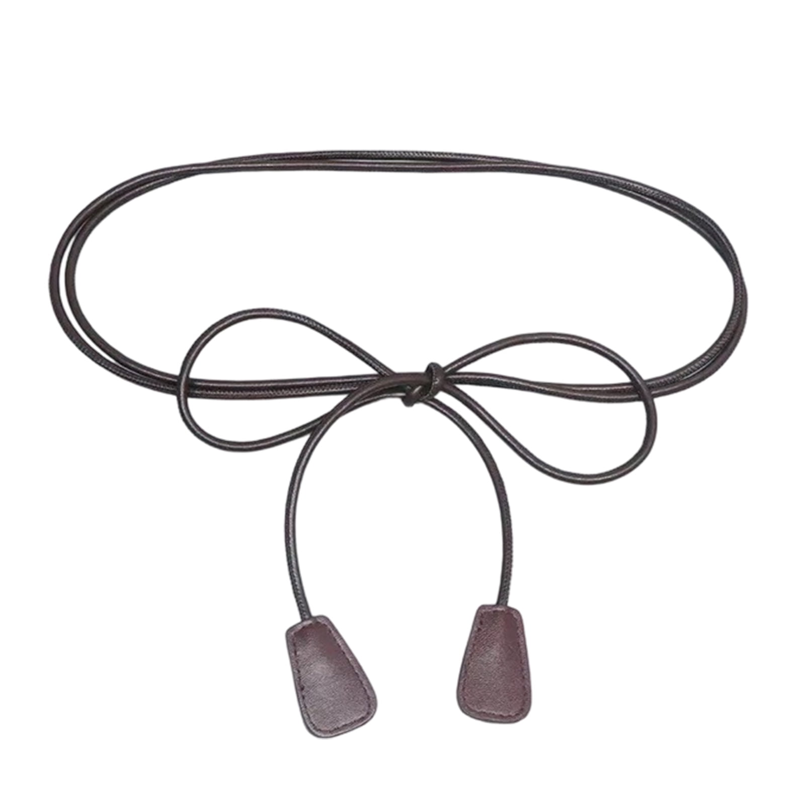 Skinny Faux Leather Cord Belt Stylish Waist Accessory For Casual or ...
