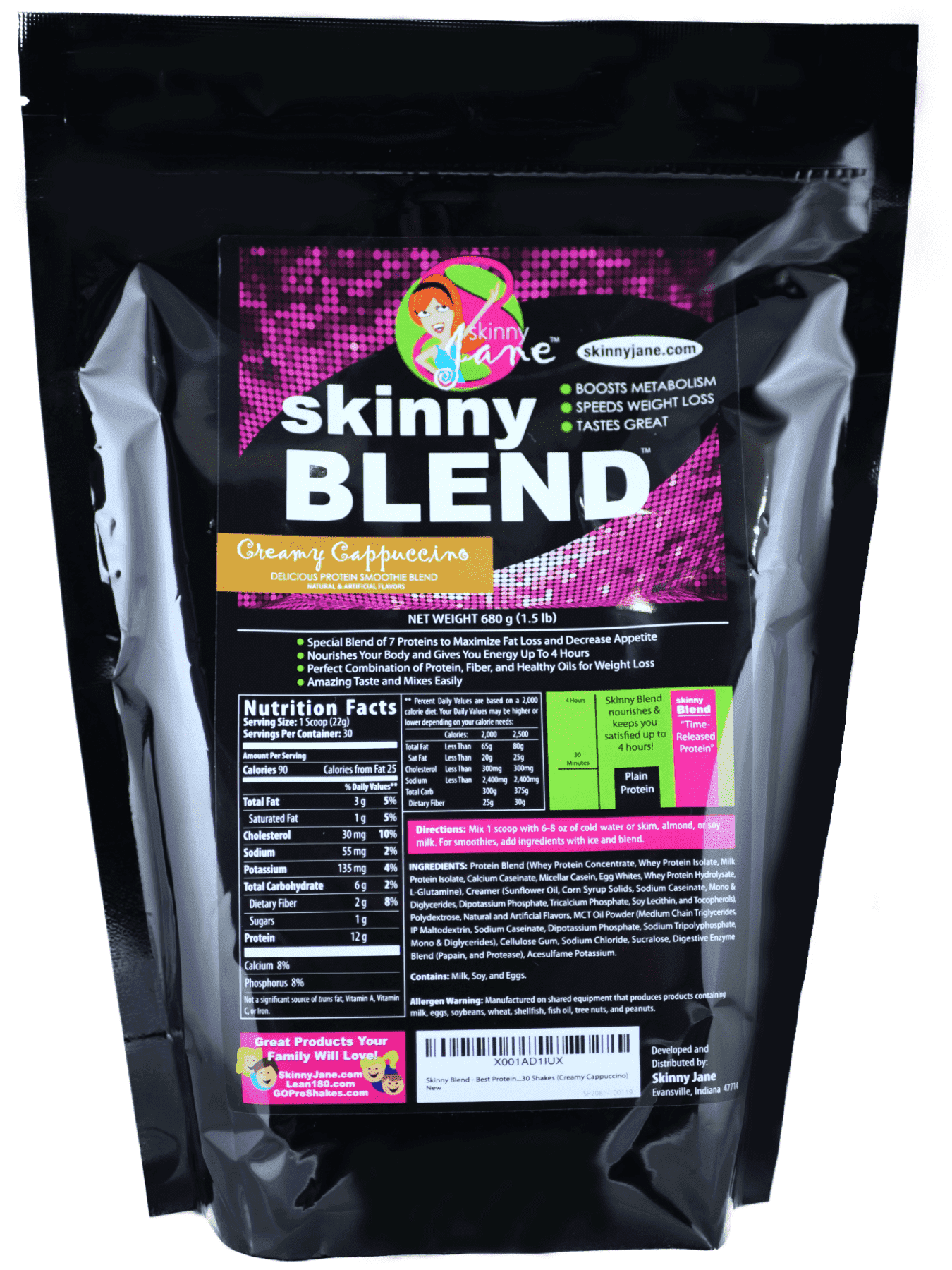 Skinny Blend Protein Shake Powder - Meal Replacement for Women's Weight ...