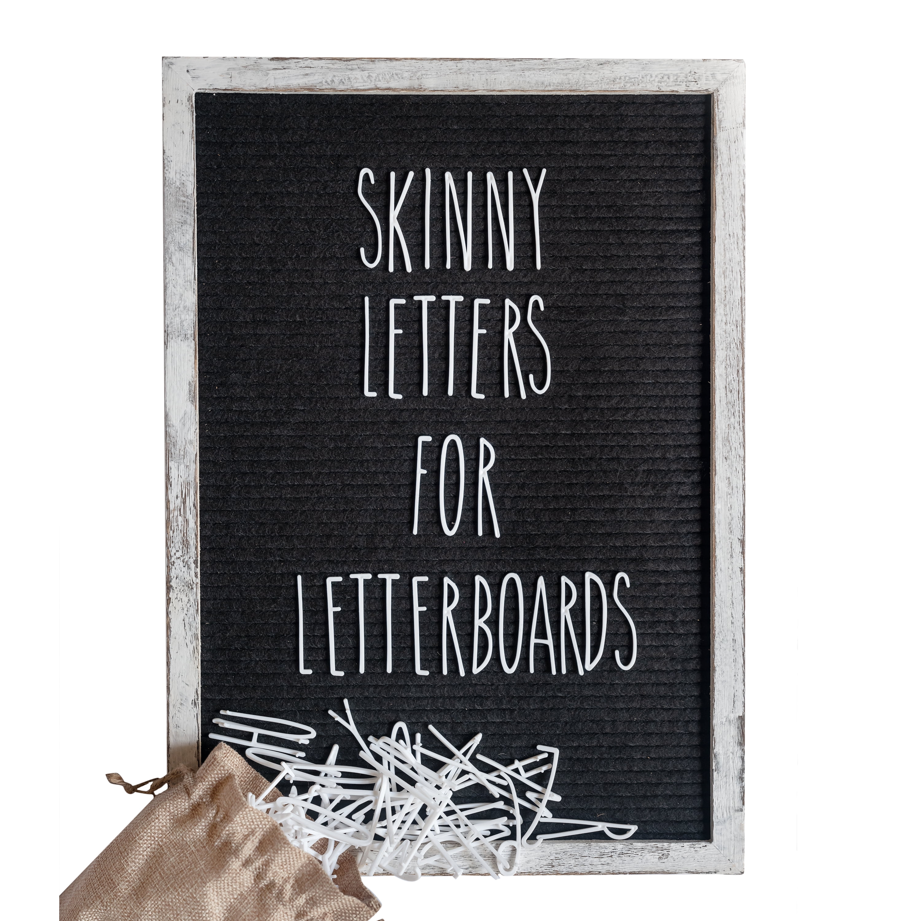Skinny Letterboard Letters Set, Rae Dunn Inspired Font Letters for ...