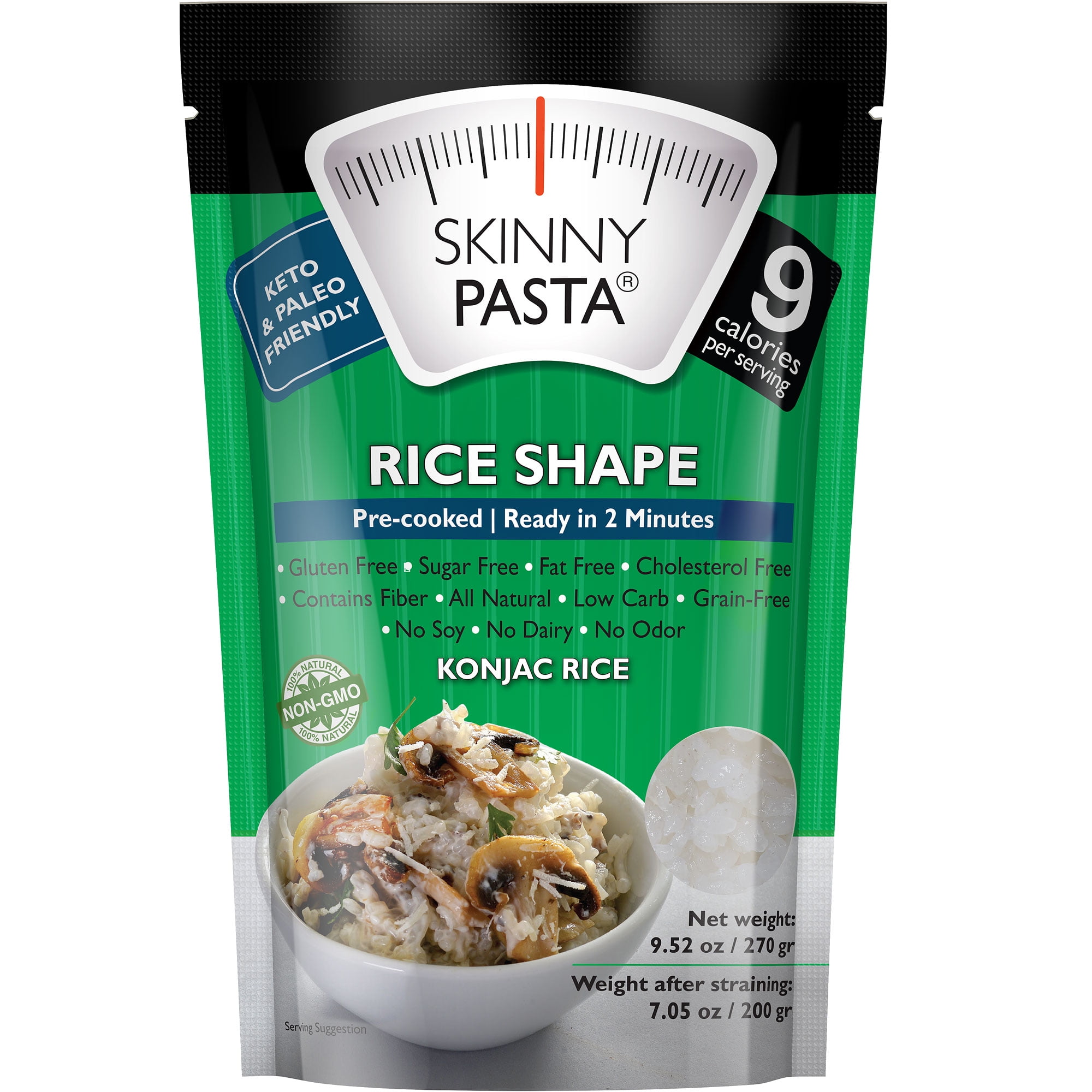 Skinny Pasta Rice Shape, Konjac Noodles, Keto & Paleo, Low Calorie, Pre ...