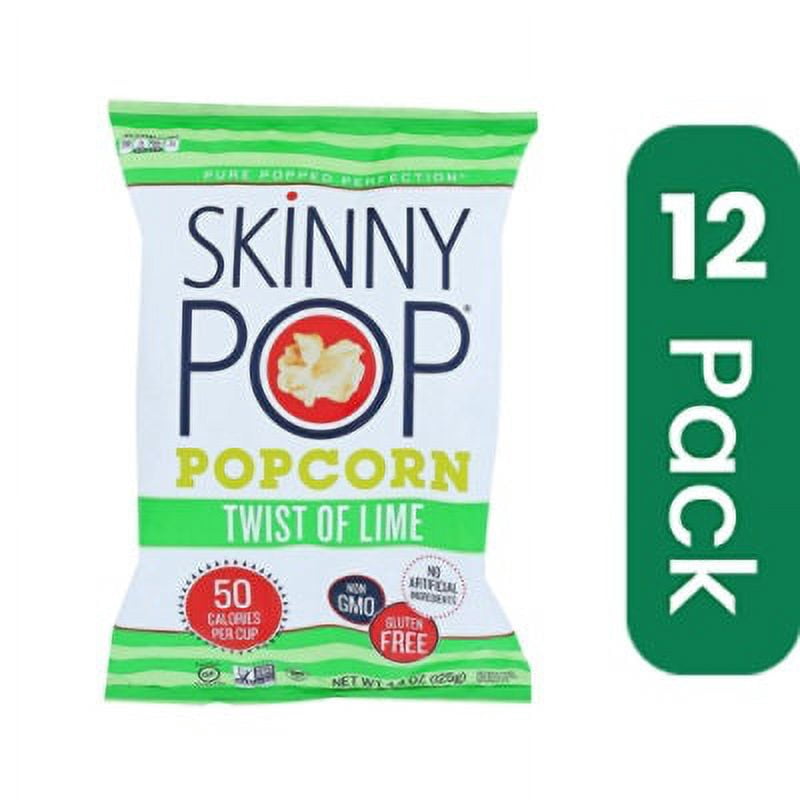 Skinny Pop Popcorn Lime 4.4 oz (Pack Of 12) - Walmart.com