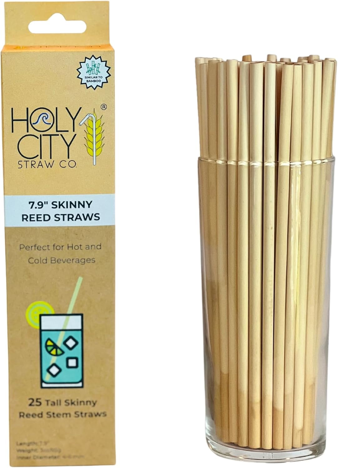Skinny Reed Drinking Straws | Sustainable Alternative to Plastic ...