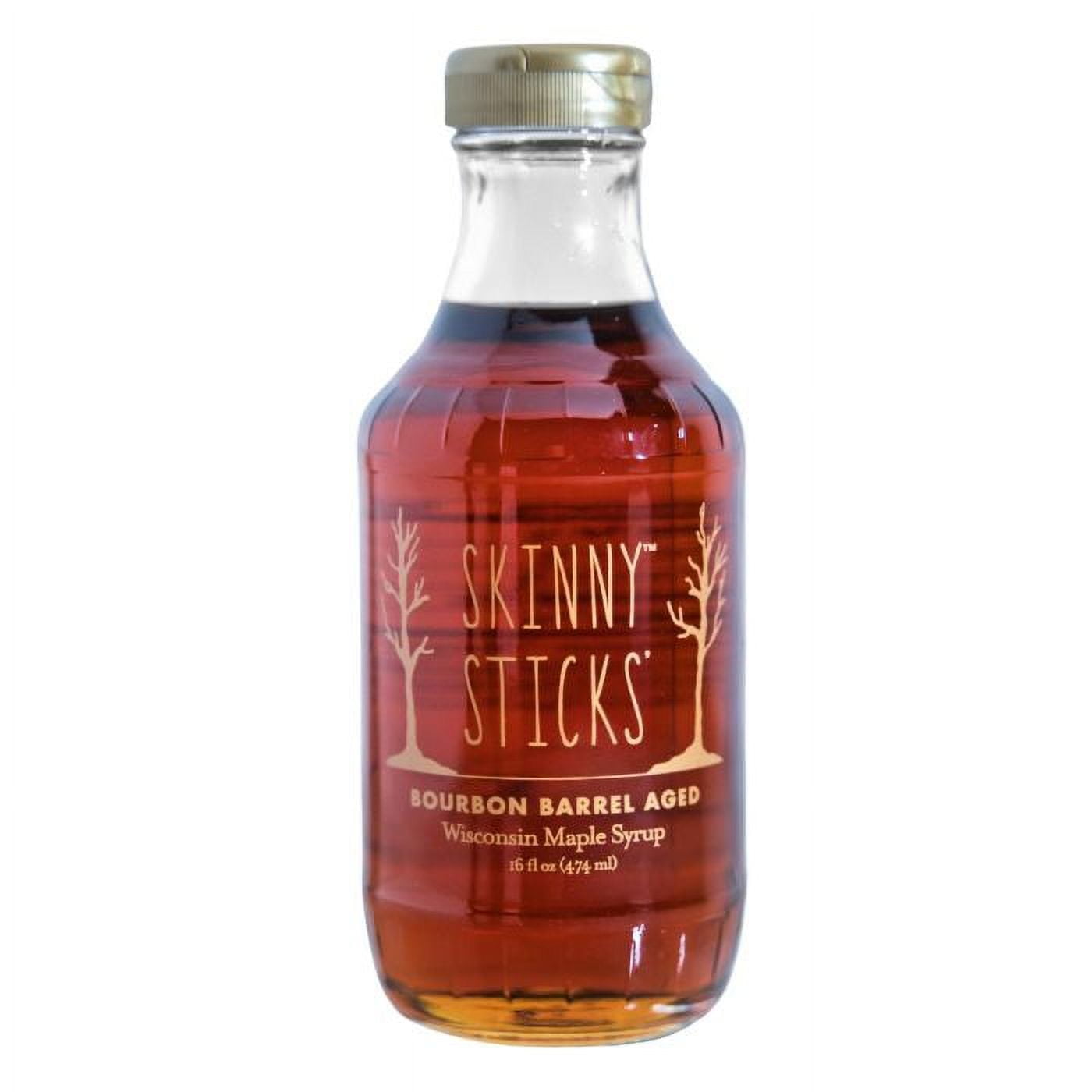 Skinny Sticks Bourbon Barrel Aged Maple Syrup - Walmart.com