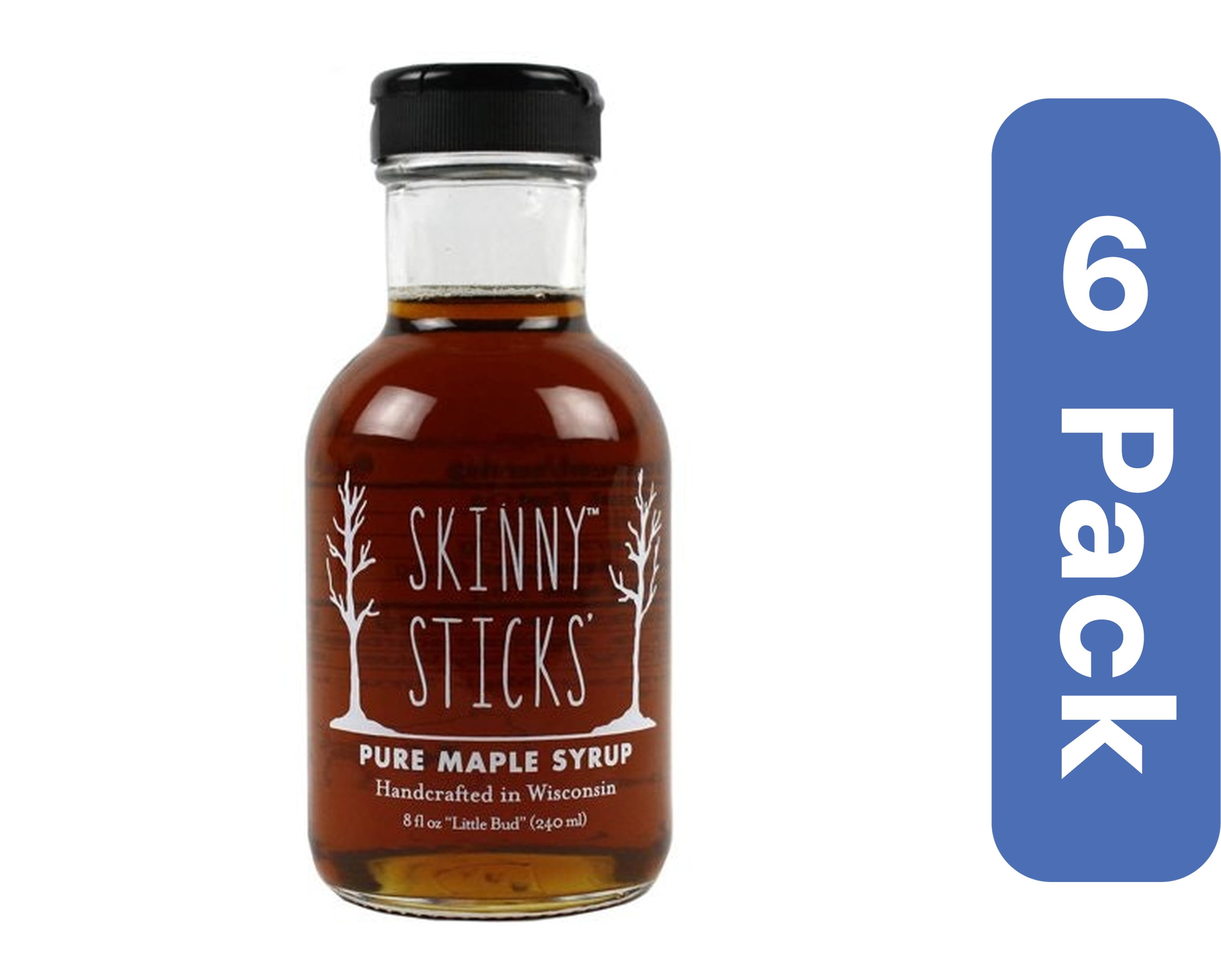 Skinny Sticks Maple Syrup Pure Wisconsin 16 fl. oz (Pack of 6 ...