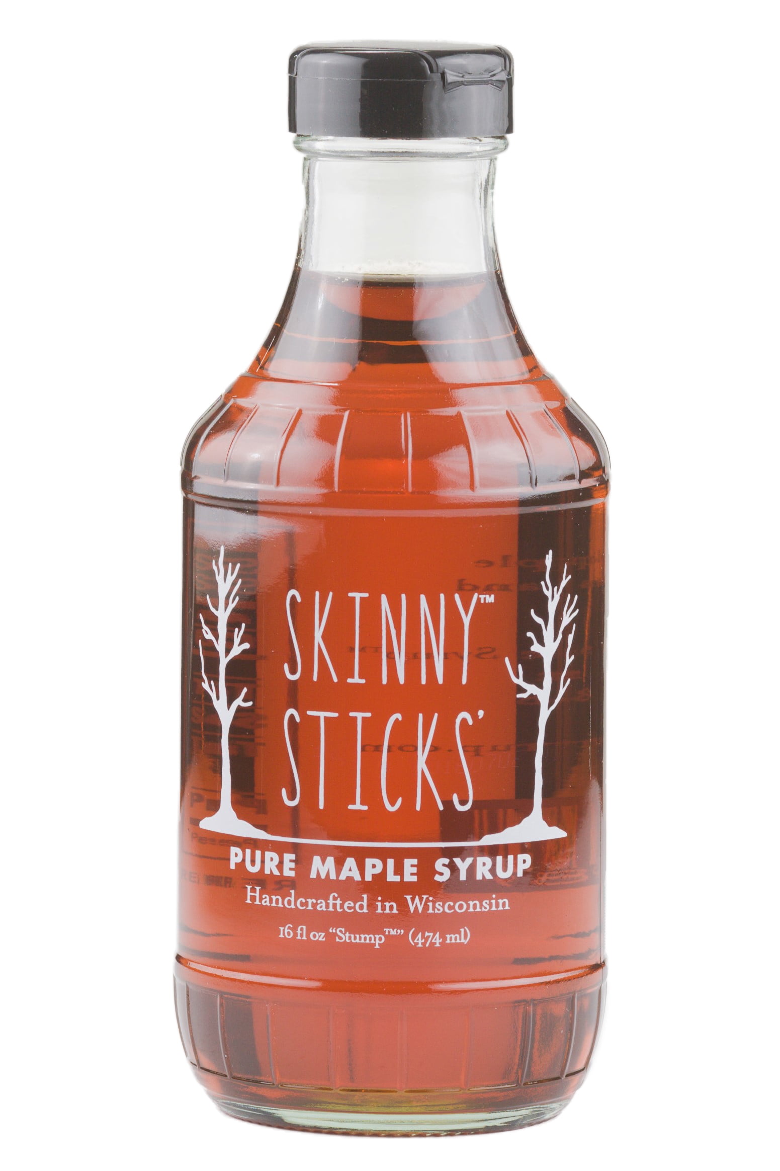 Skinny Sticks Pure Maple Syrup, 16 oz Bottle (Pack of 6), Handcrafted ...