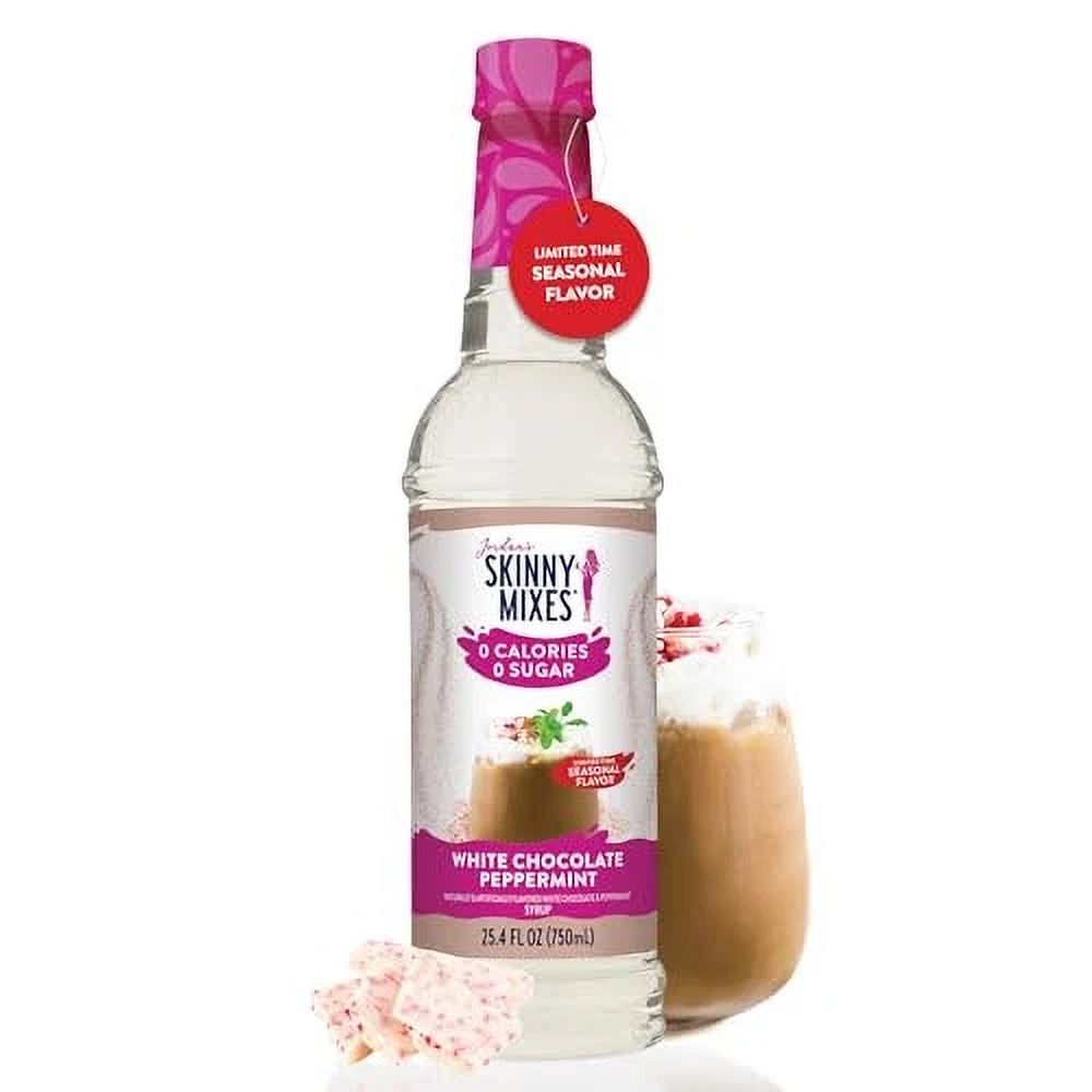 Skinny Syrup White Chocolate Peppermint Sugar Free 25.4 Fl Oz Pack Of 1 ...