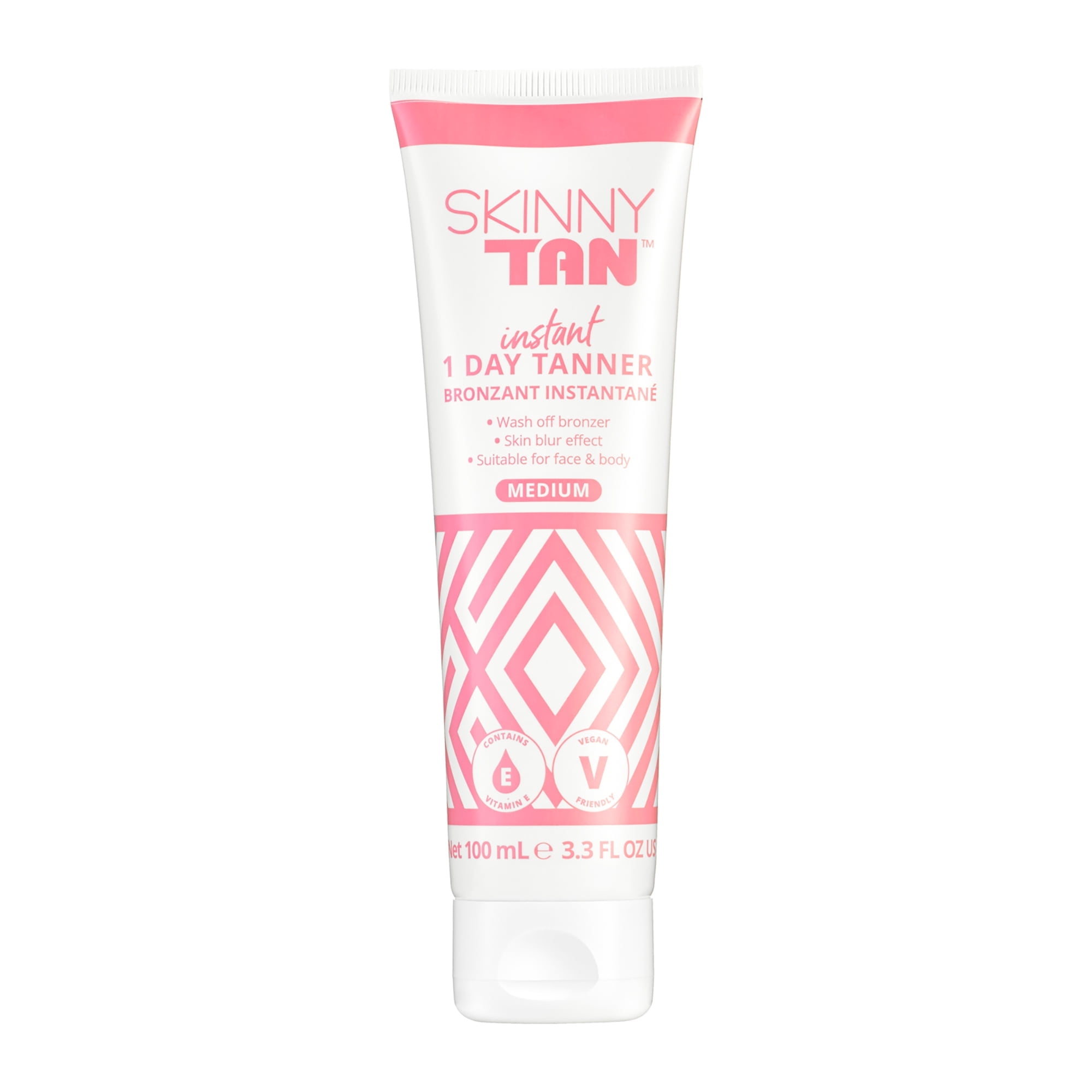 Skinny Tan 1 Day Instant Tanner, Self Tanner, Medium, 3.3 oz - Walmart.com