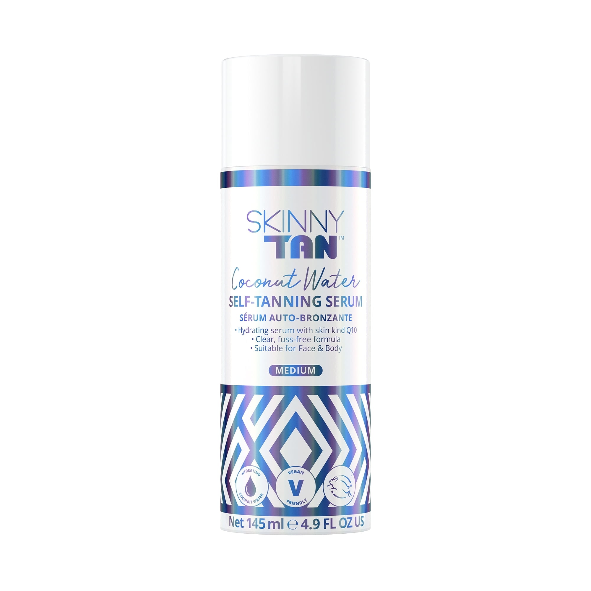 Skinny Tan Coconut Water Self-Tanning Serum, Self Tanner, Medium, 4.9 ...