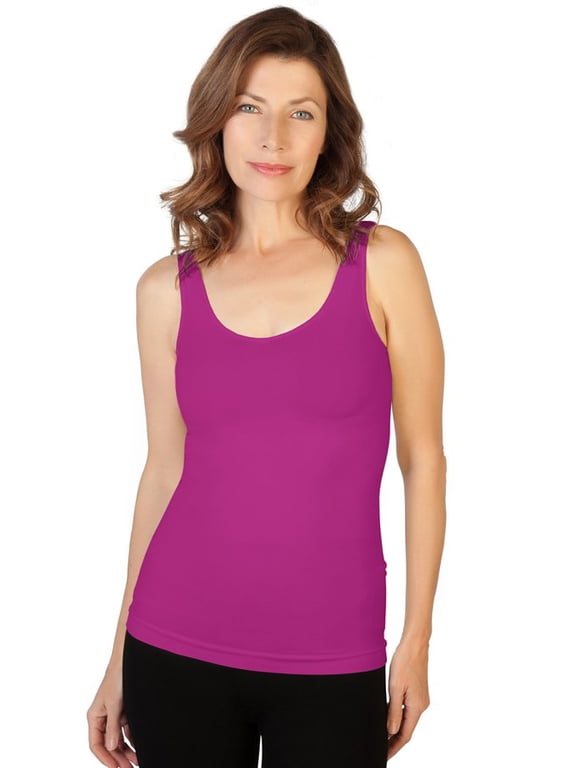 Emprella Cotton Tank Tops for Women, Soft 4 Pack Ribbed Racerback Tanks ...