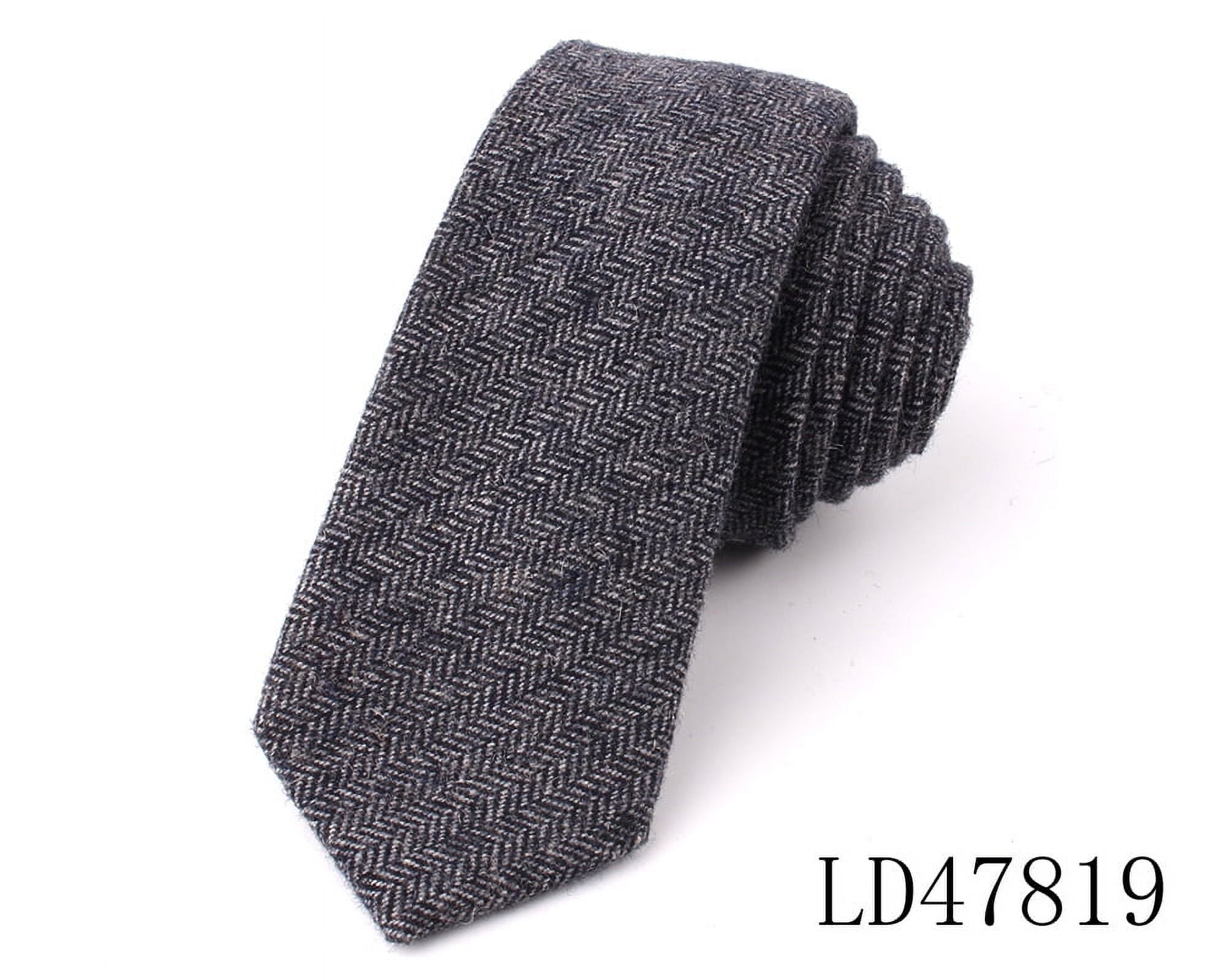 Skinny Wool Neck Ties For Men Women Wedding Tie For Groom Woolen Ties ...