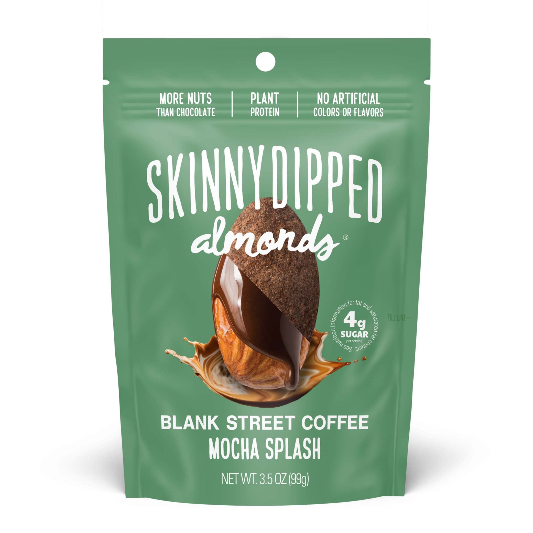 SkinnyDipped Mocha Splash Almonds, Healthy Snack, Plant Protein, Gluten ...