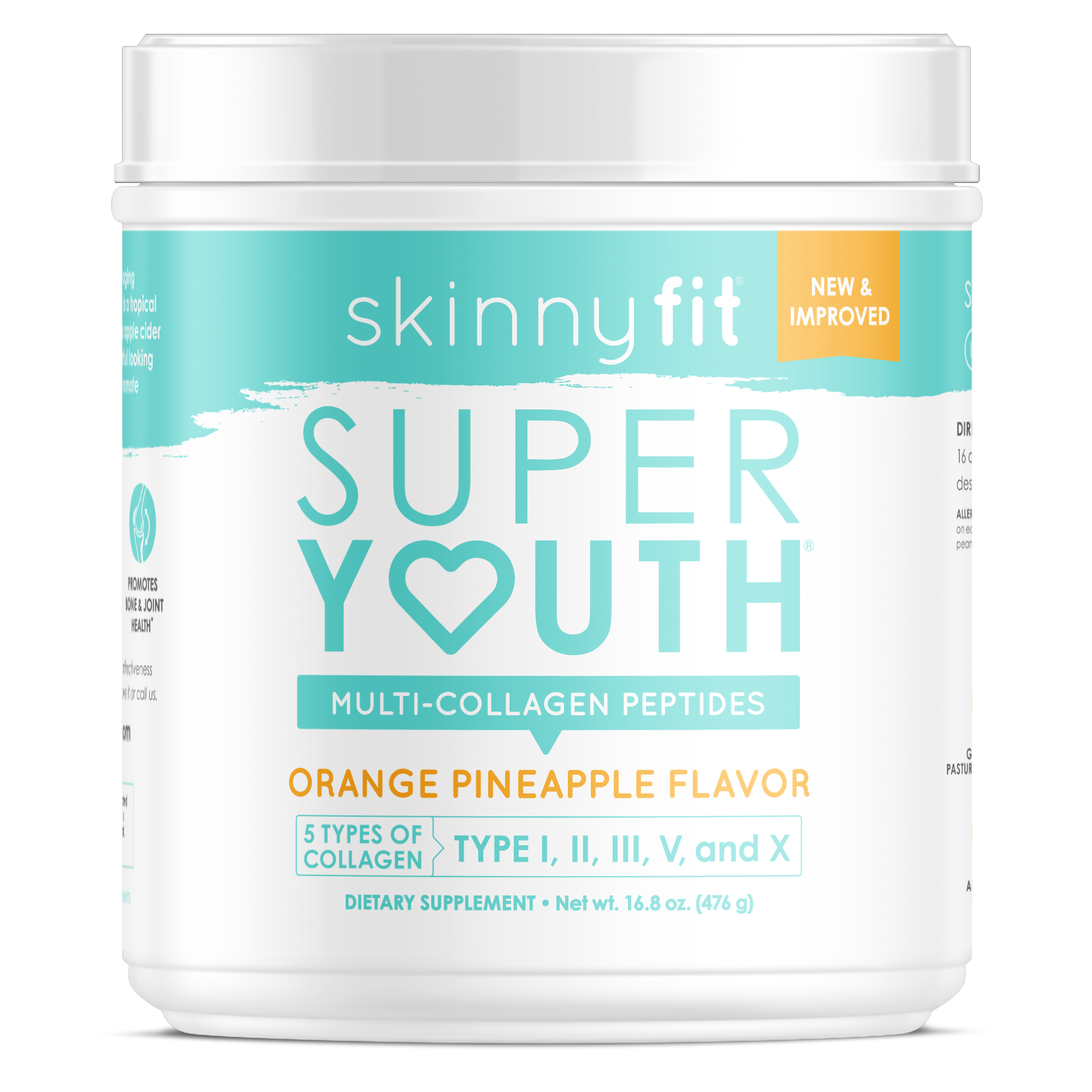 Alani Nu, Collagen Peptides with Hyaluronic Acid, Unflavored, 11.85oz ...