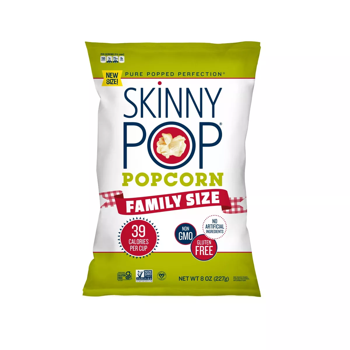 SkinnyPop Original Popcorn Family Size - 8oz - Walmart.com