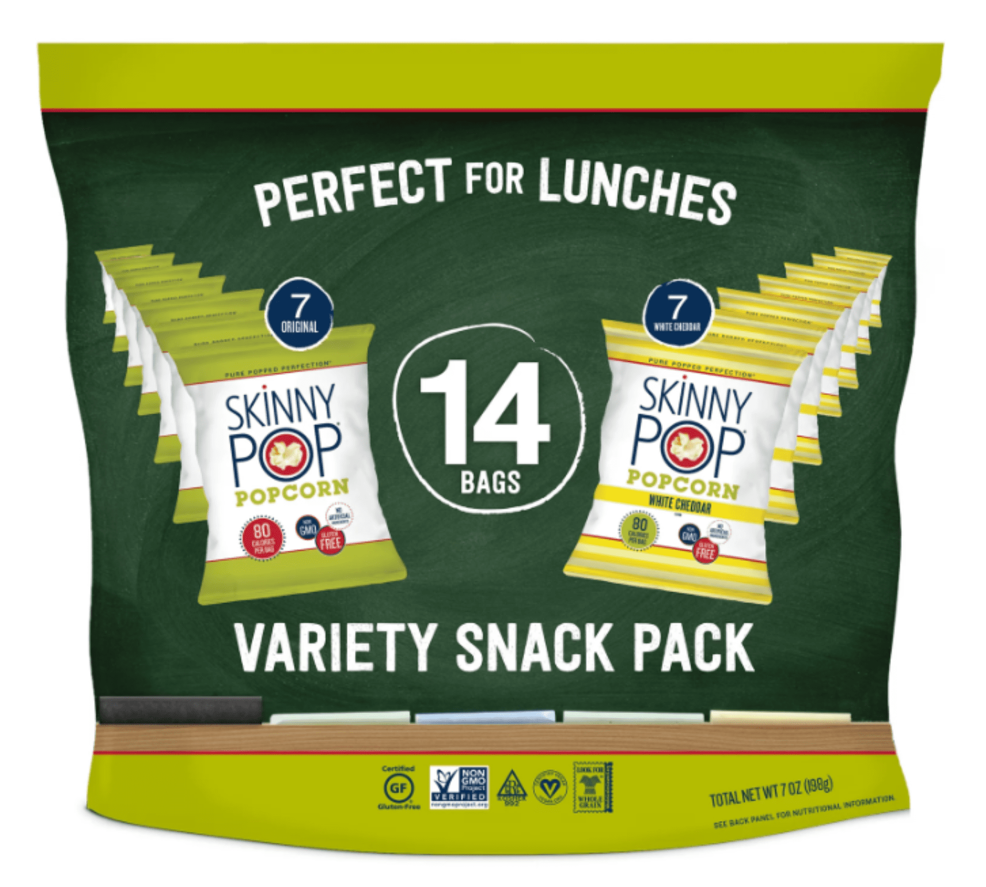 SkinnyPop Popcorn Variety Pack - Office Kitchen Snack Boxes - Walmart ...