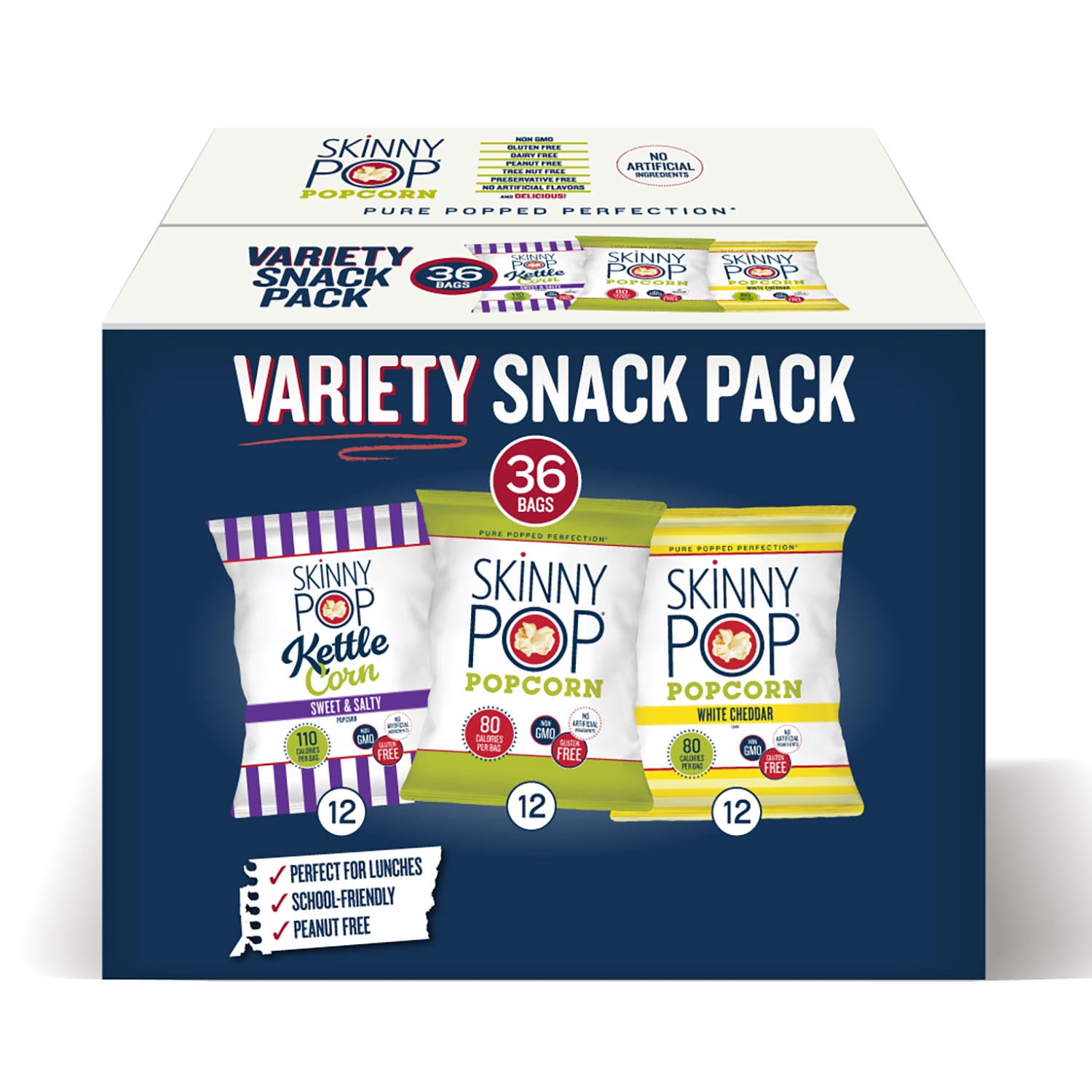 SkinnyPop Popcorn Variety Snack Pack (36 ct.) - Walmart.com