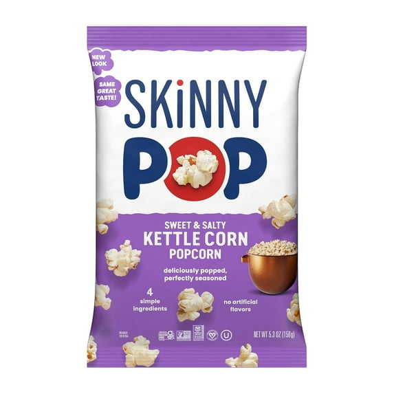 SkinnyPop Sweet and Salty Kettle Popcorn, 5.3 Oz - Walmart.com