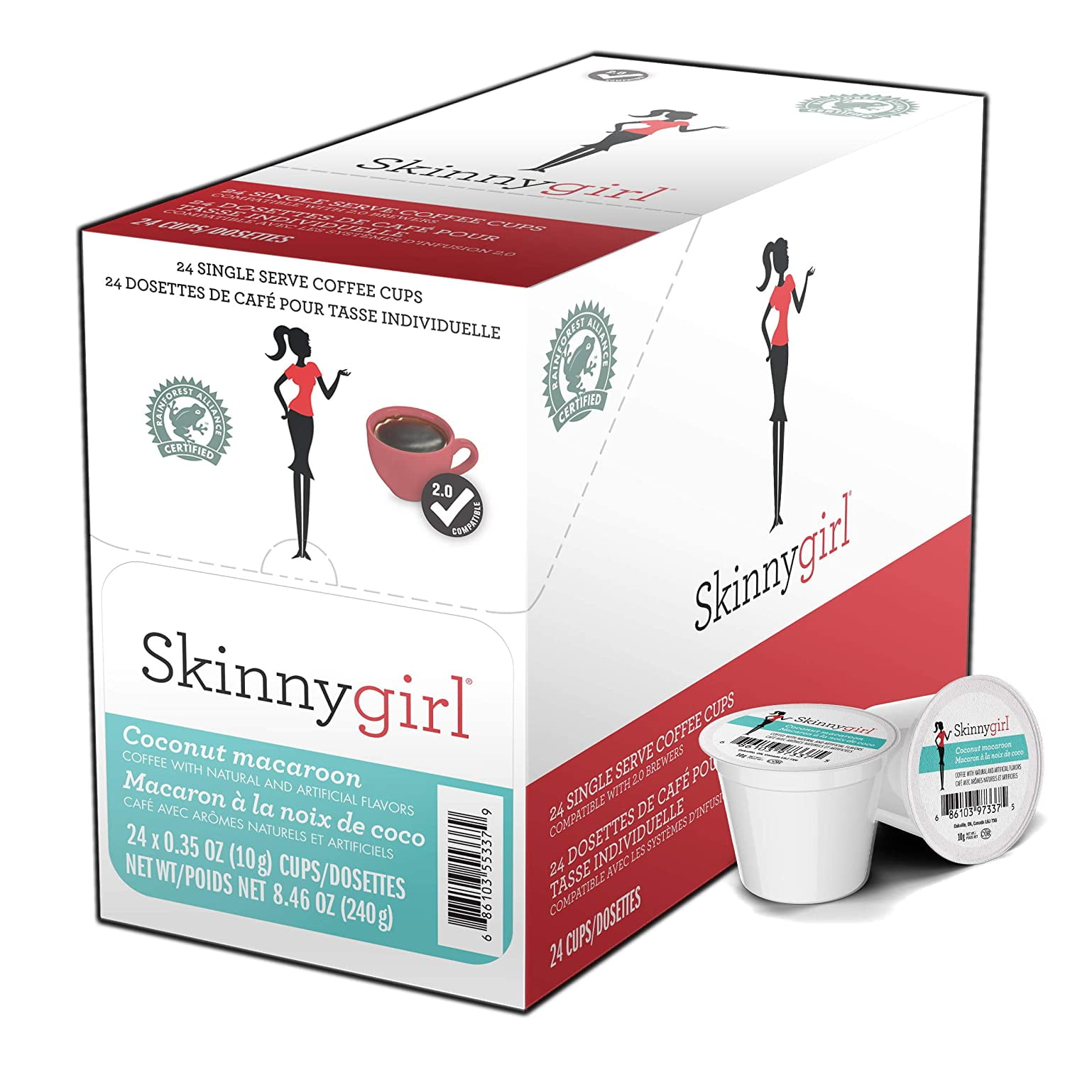 Skinnygirl Flavored Coffee Pods, Coconut Macaroon, Coconut Coffee ...