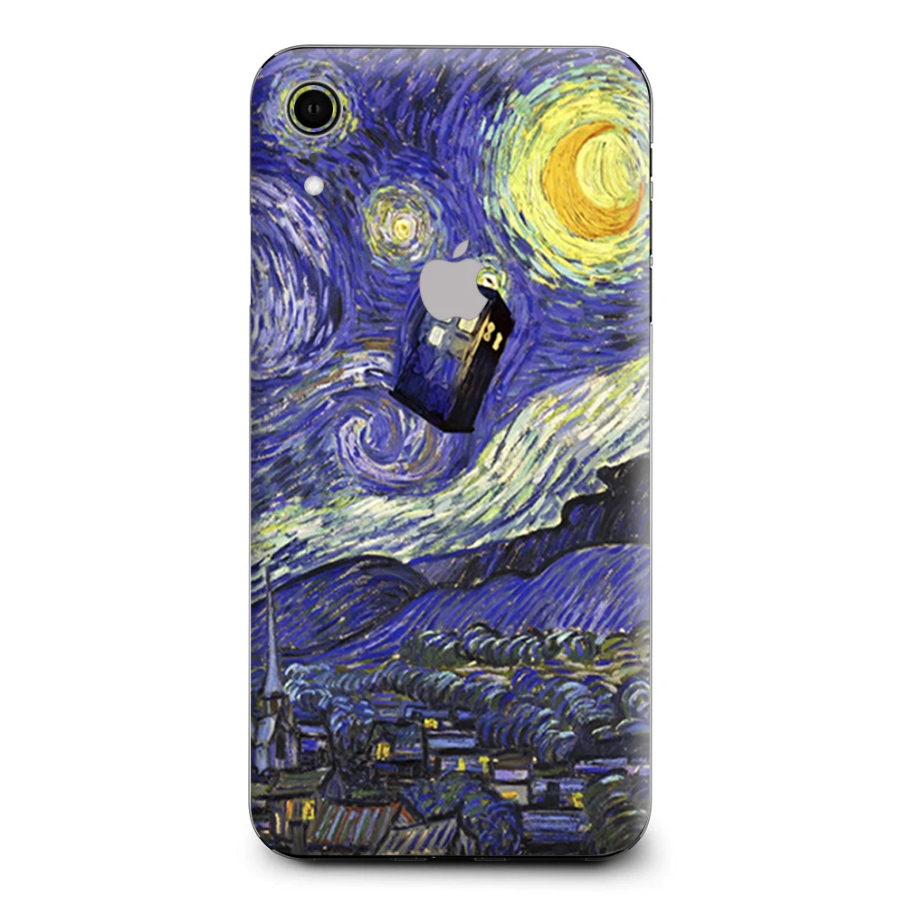 Skins Decal Wrap For Apple Iphone Xr - Tardis Starry Night - Walmart.com
